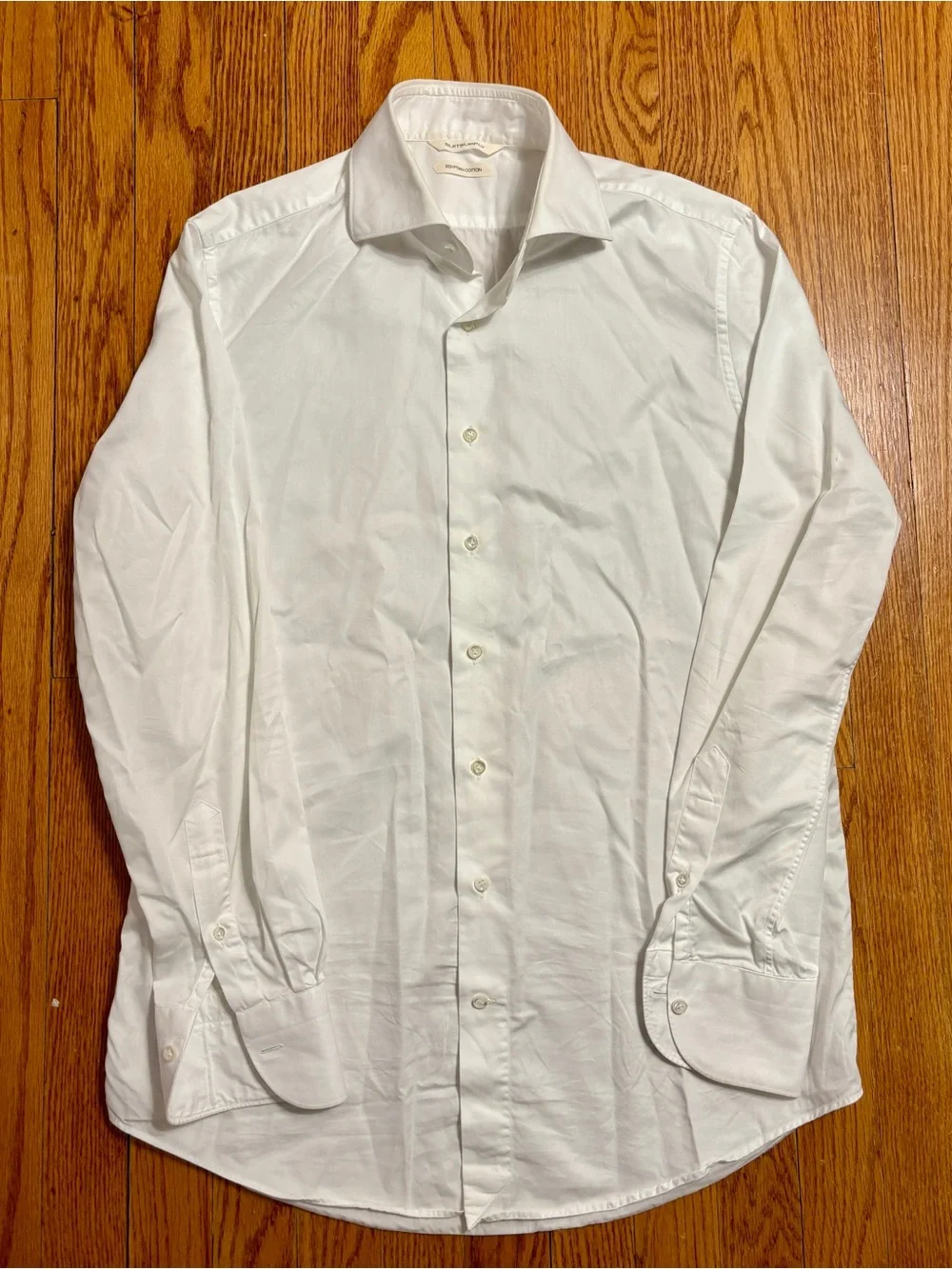 Suitsupply | Shirts | Suitsupply White Mens Dress Shirt Spread Collar ...